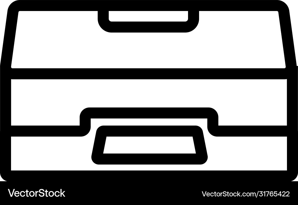 Scanner office equipment icon outline Royalty Free Vector
