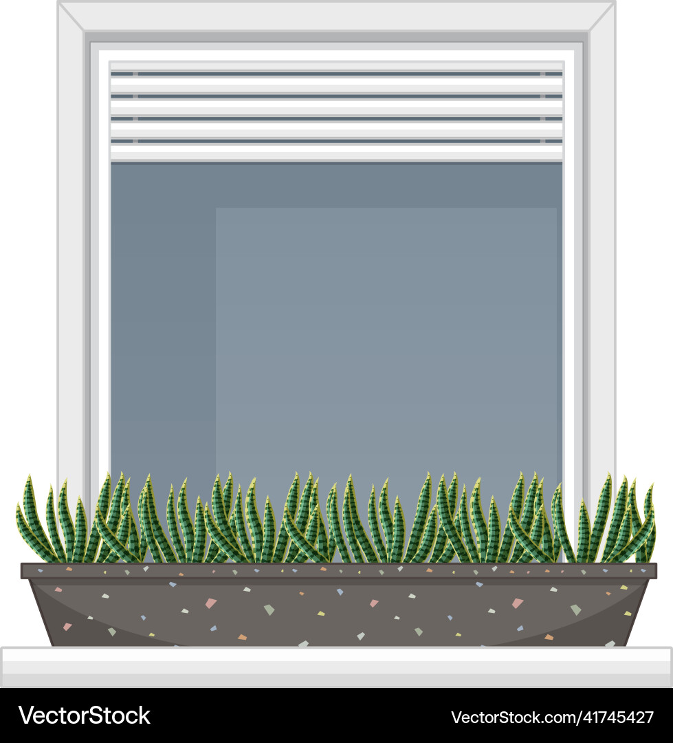 A window for apartment building or house facade Vector Image
