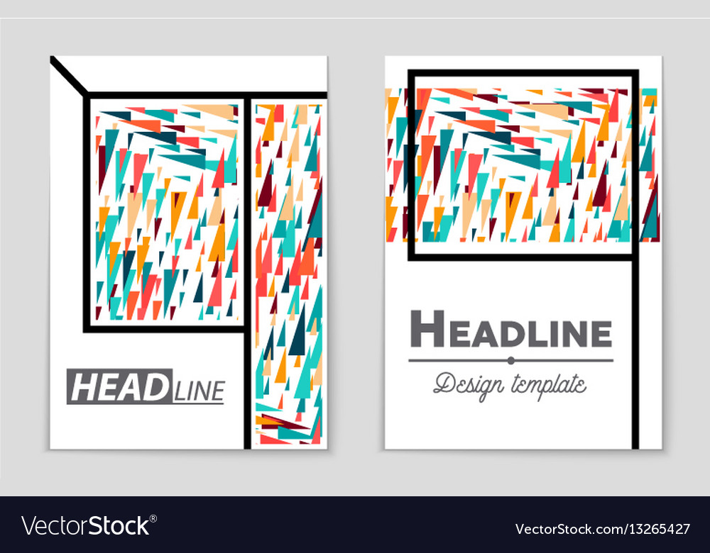 Abstract layout background set for art Royalty Free Vector