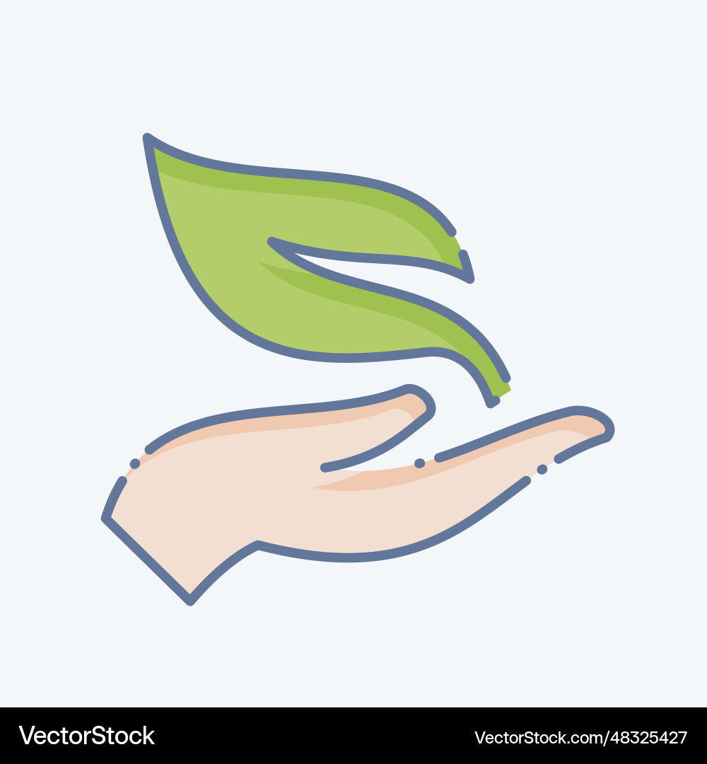 Icon ecology related to climate change symbol Vector Image