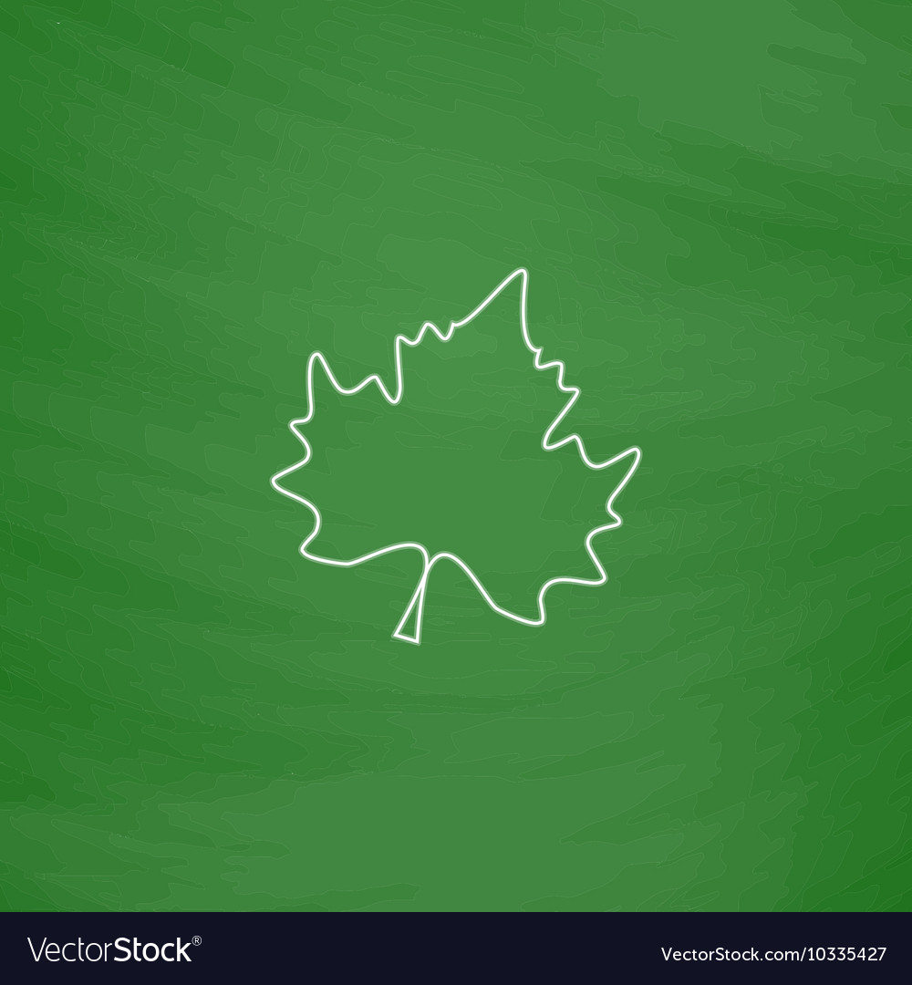 Maple leaf computer symbol Royalty Free Vector Image
