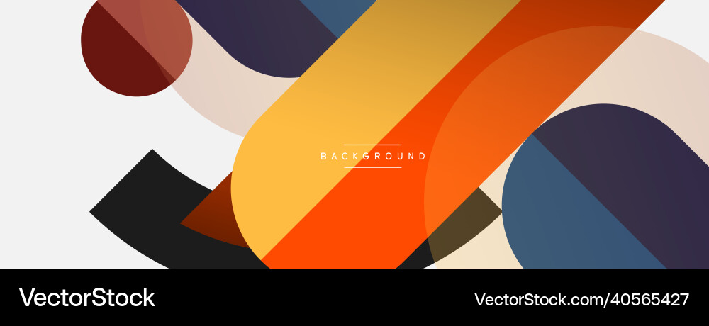 Round geometric shapes lines and circles Vector Image