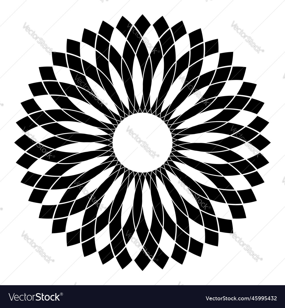 Decorative circle pattern Royalty Free Vector Image