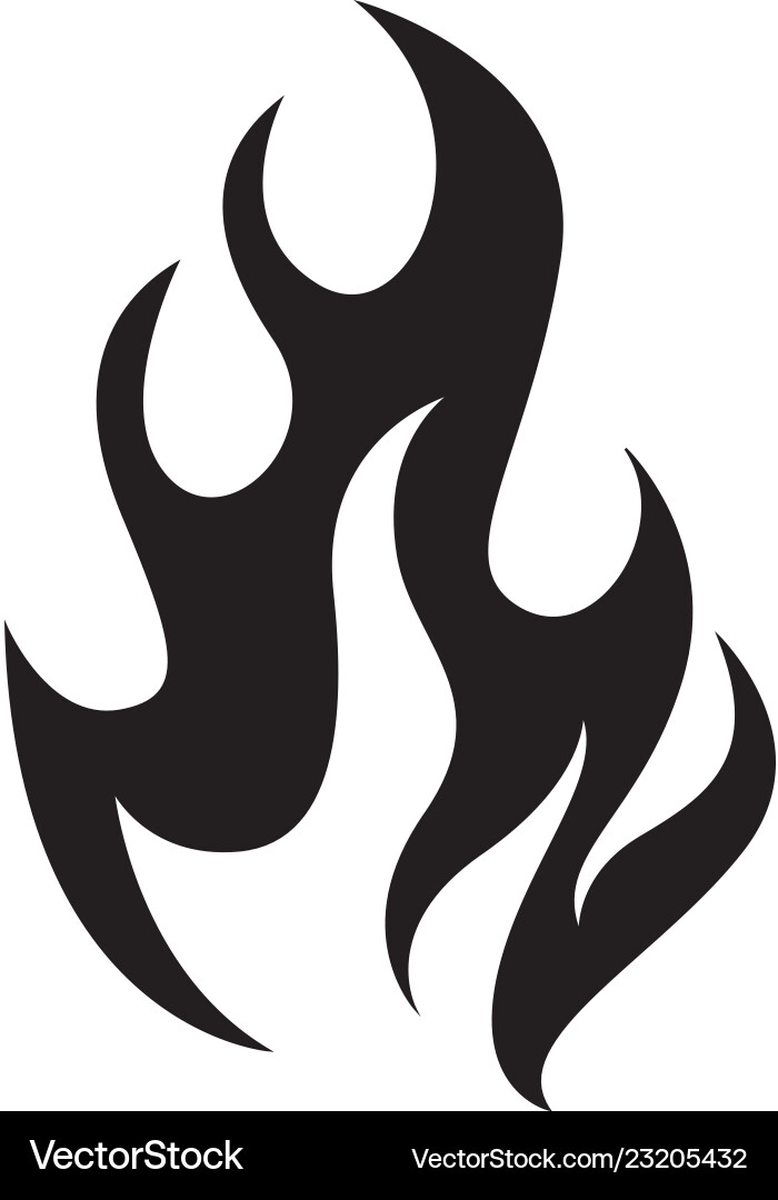 Fire flame design Royalty Free Vector Image - VectorStock