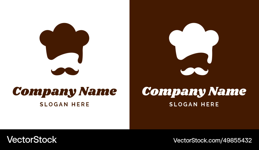 Food chef restaurant logo design template chef Vector Image