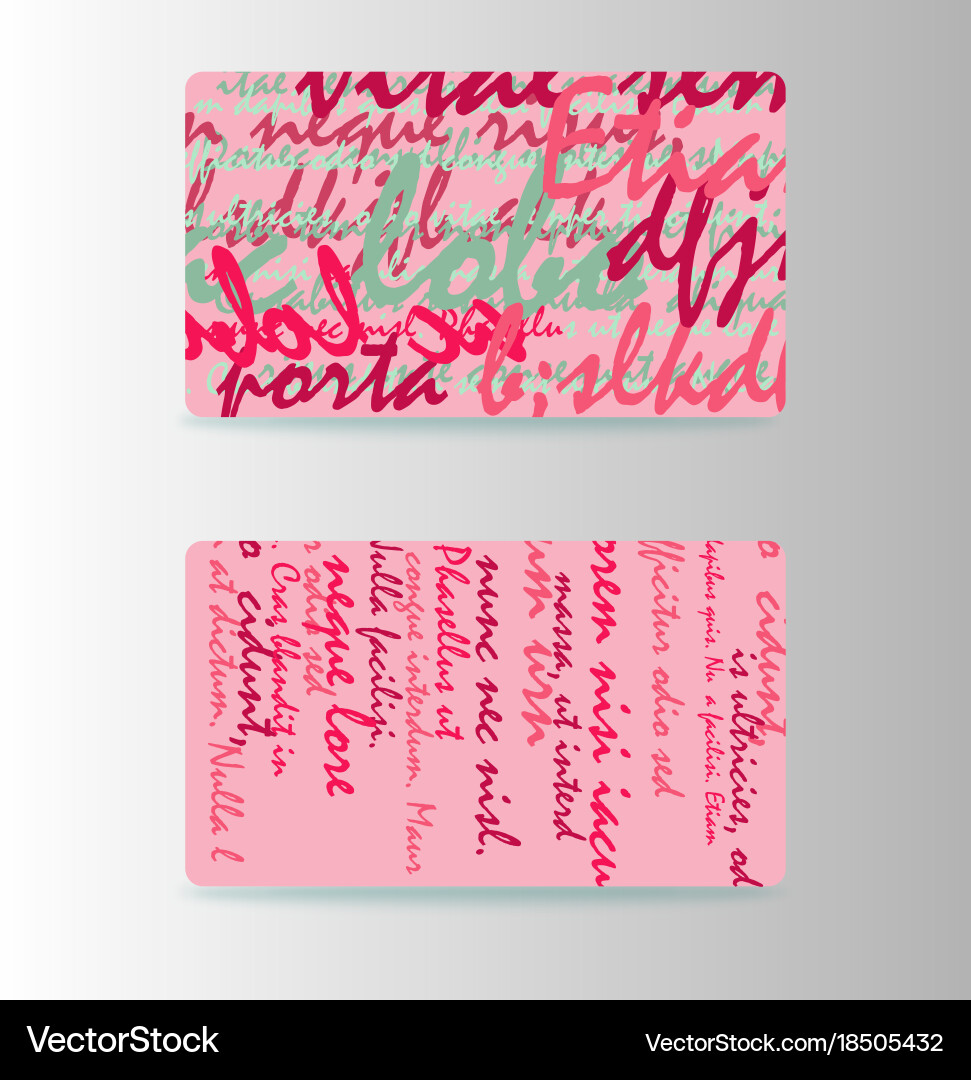 Modern creative and trending business card design Vector Image