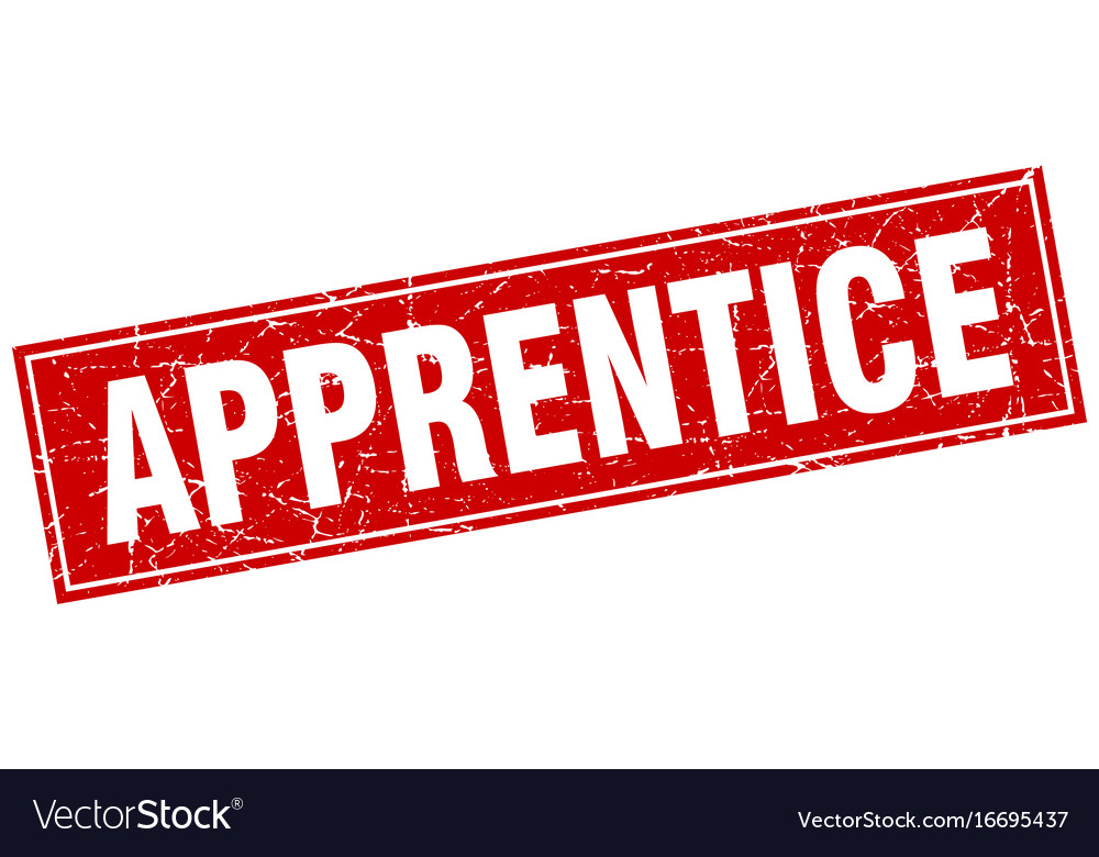 Apprentice square stamp Royalty Free Vector Image