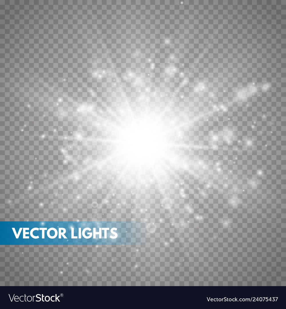Glowing light effect Royalty Free Vector Image