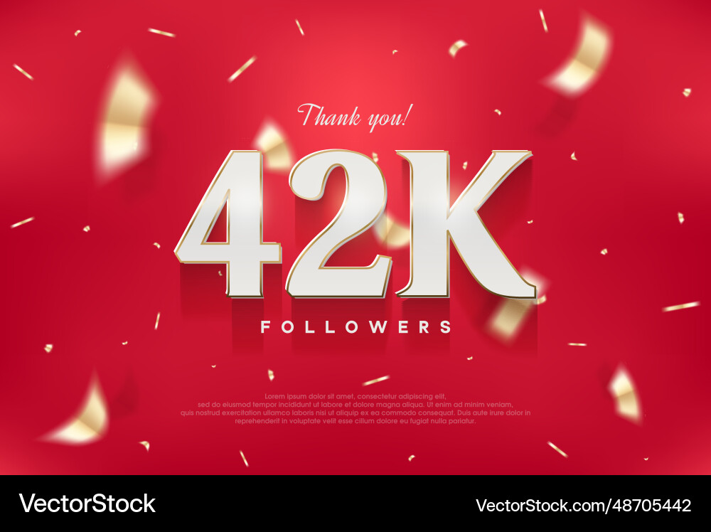 42k elegant and luxurious design background thank Vector Image