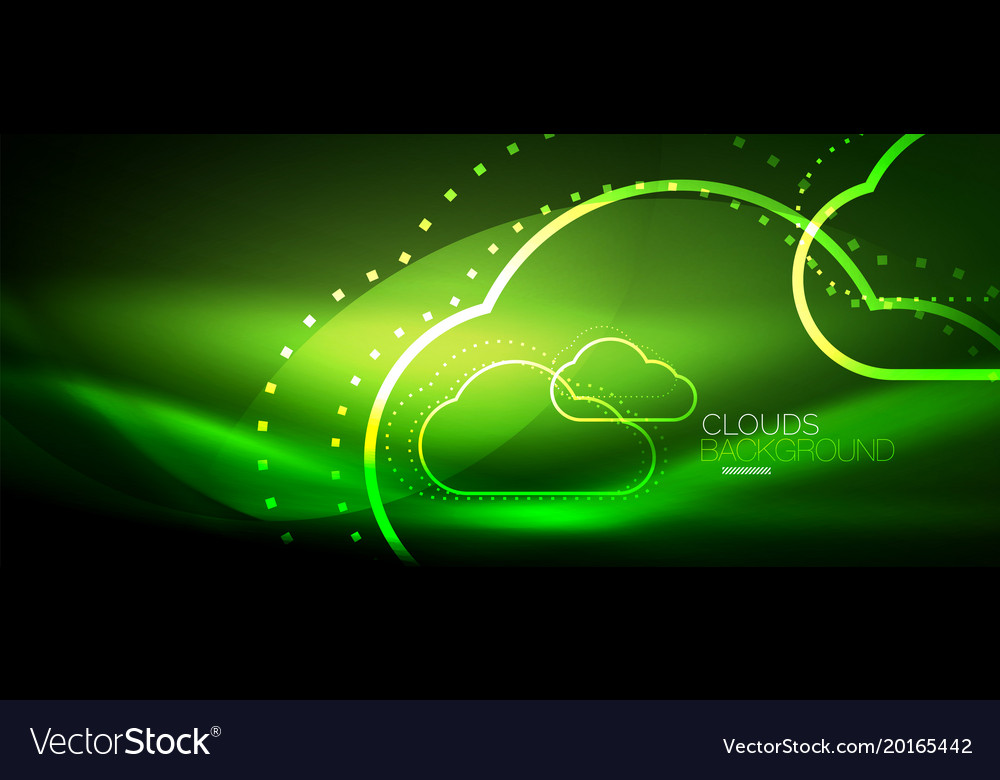 Cloud computing storage concept Royalty Free Vector Image