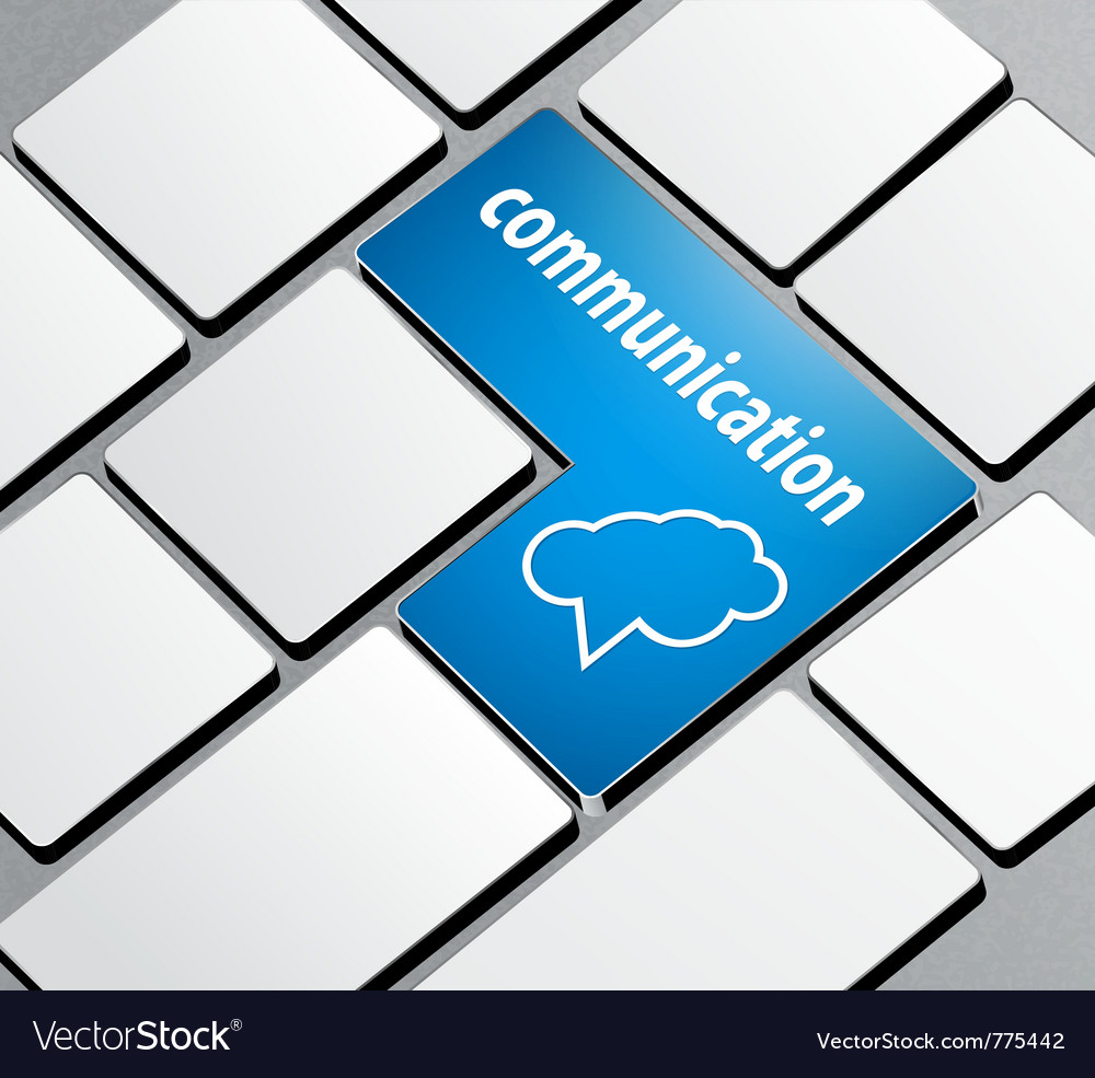 Computer keyboard Royalty Free Vector Image - VectorStock