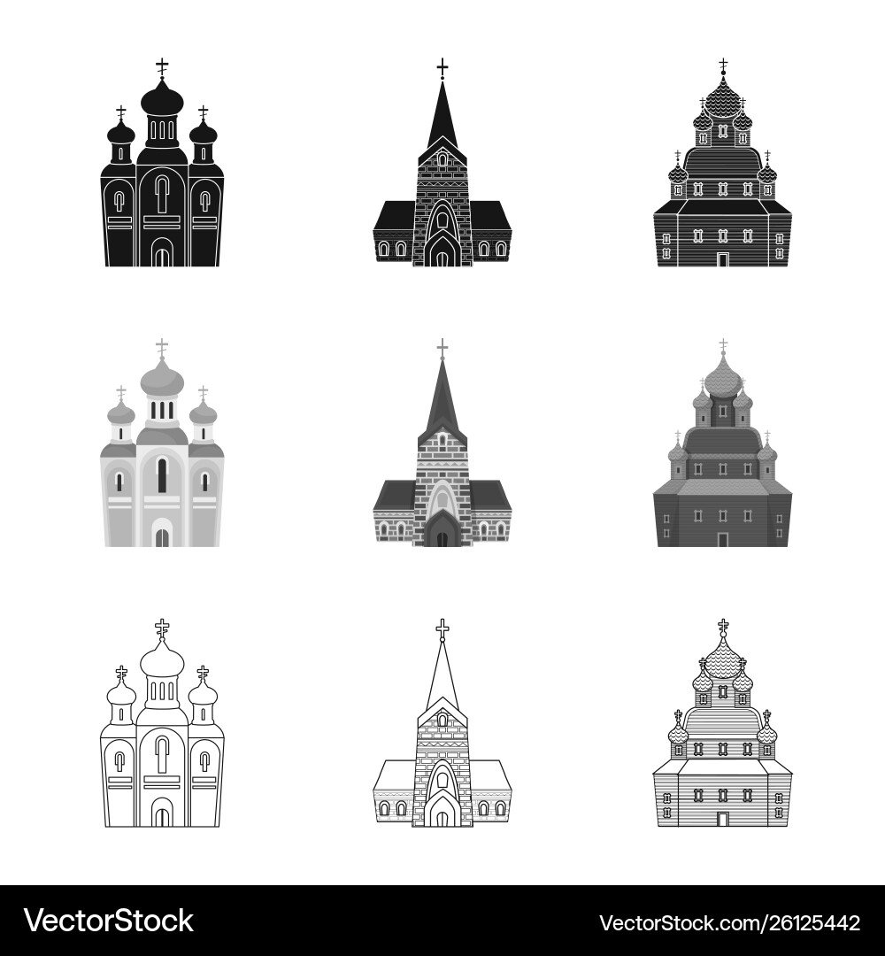 Cult and temple icon Royalty Free Vector Image