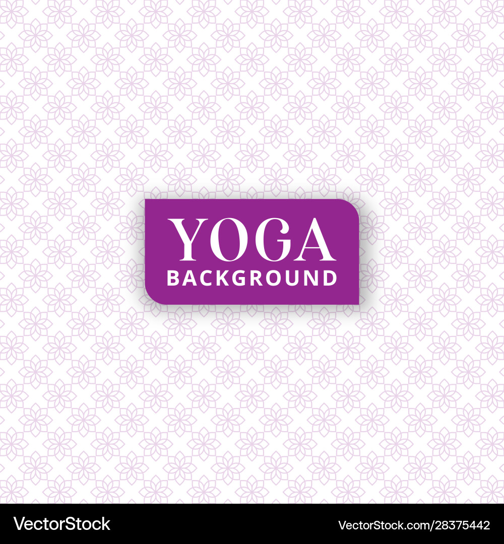 Floral background pattern for yoga meditation Vector Image