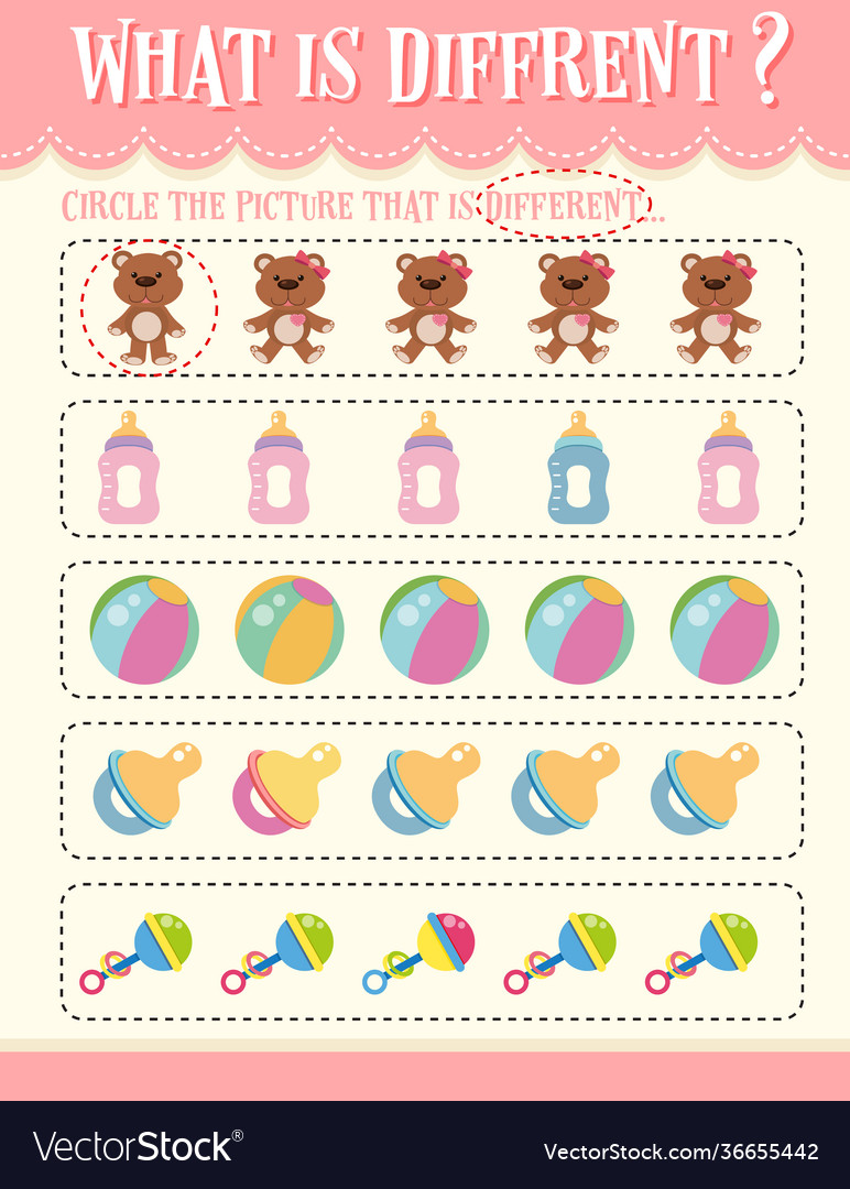 Math count number worksheet Royalty Free Vector Image