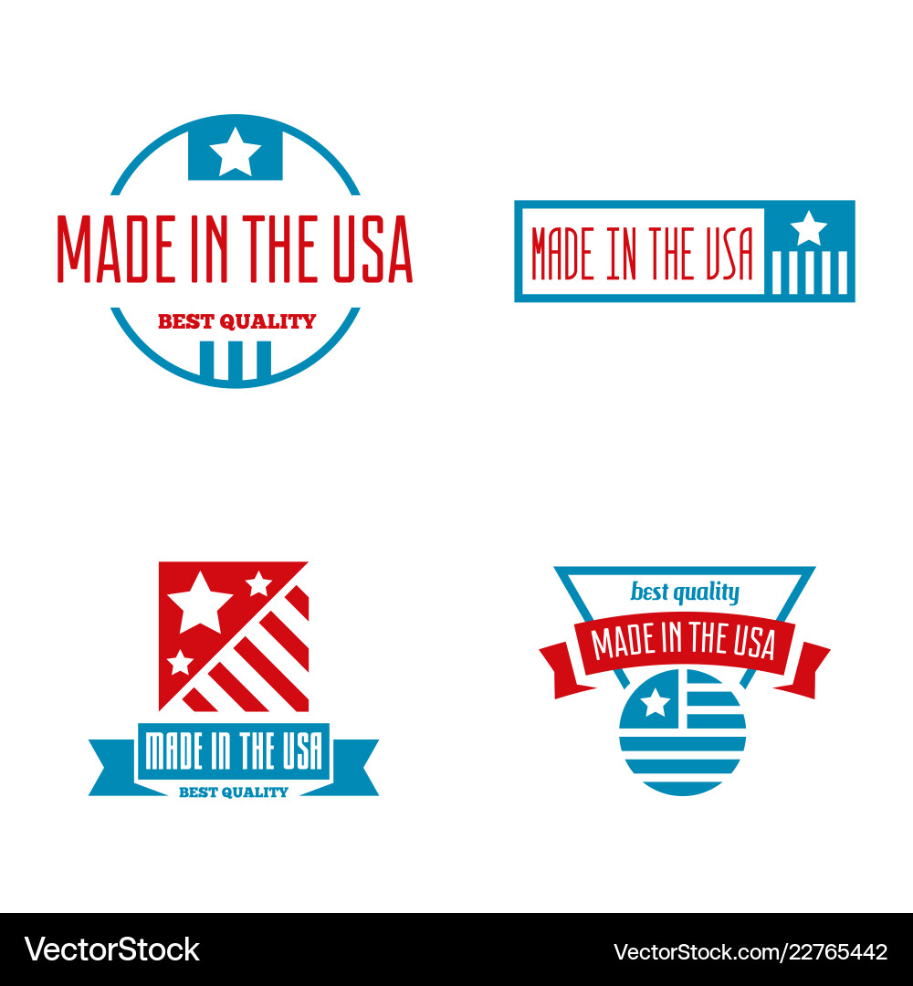 Set labels logo badges and signs made Royalty Free Vector
