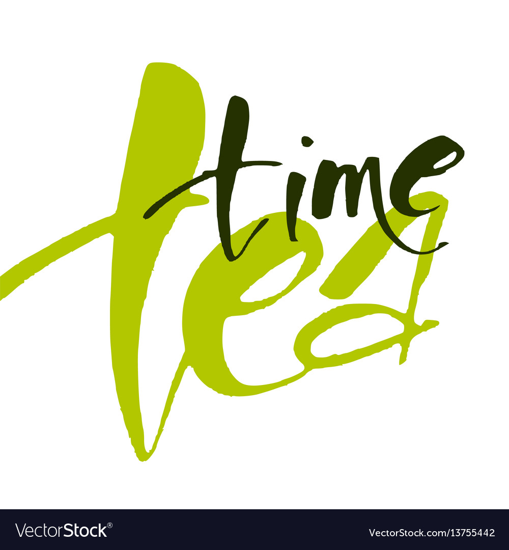 Tea time Royalty Free Vector Image - VectorStock