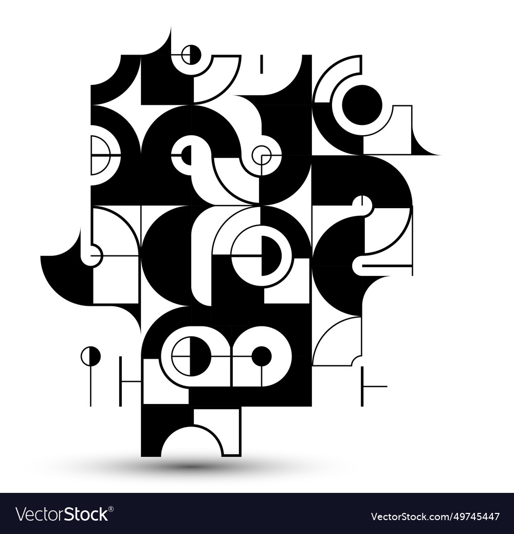 Abstract Geometric Pattern Background Isolated Vector Image