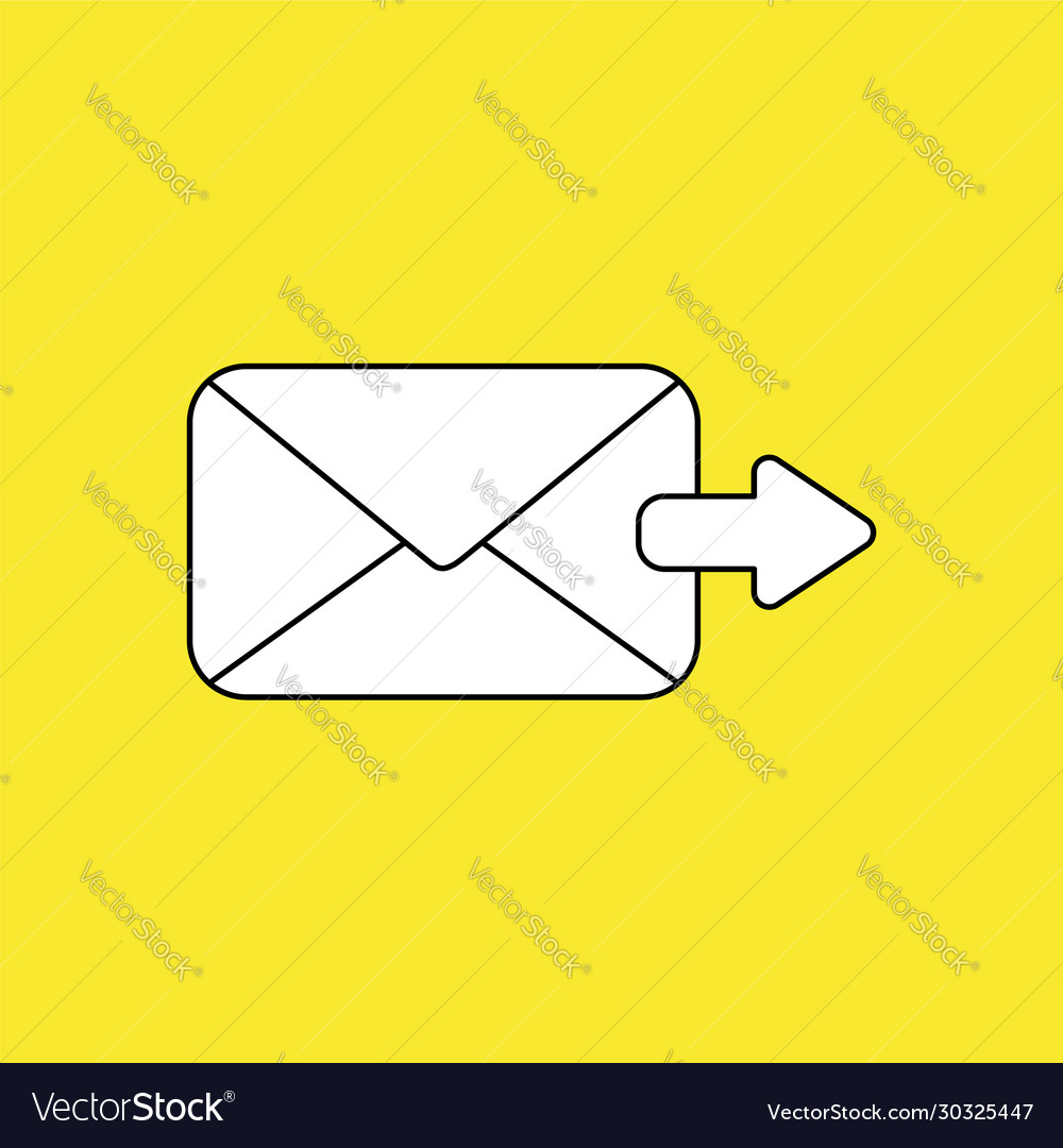 Concept send message or email with envelope Vector Image