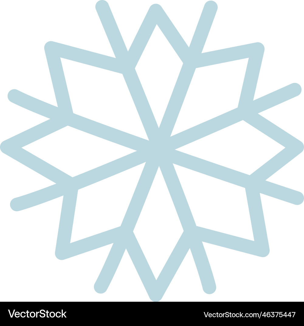 Exclusive snowflake snowy weather Royalty Free Vector Image