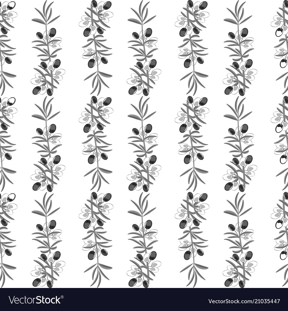 Olive pattern seamless background Royalty Free Vector Image