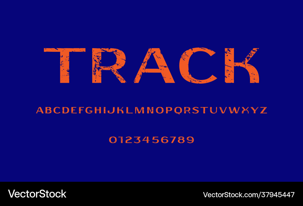 Sans serif font in hi-tech style Royalty Free Vector Image