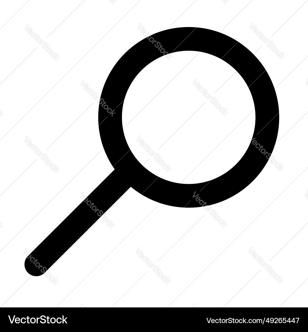 Shopping search simple isolated icon for apps Vector Image
