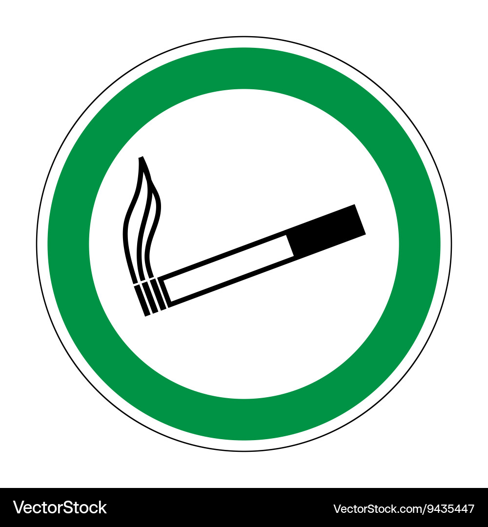 Sign place for smoking 606 Royalty Free Vector Image