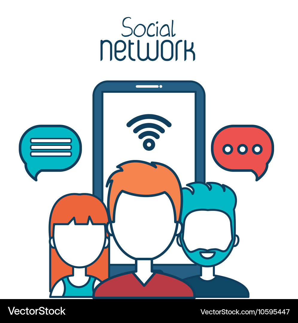 Technology connected virtual isolated Royalty Free Vector
