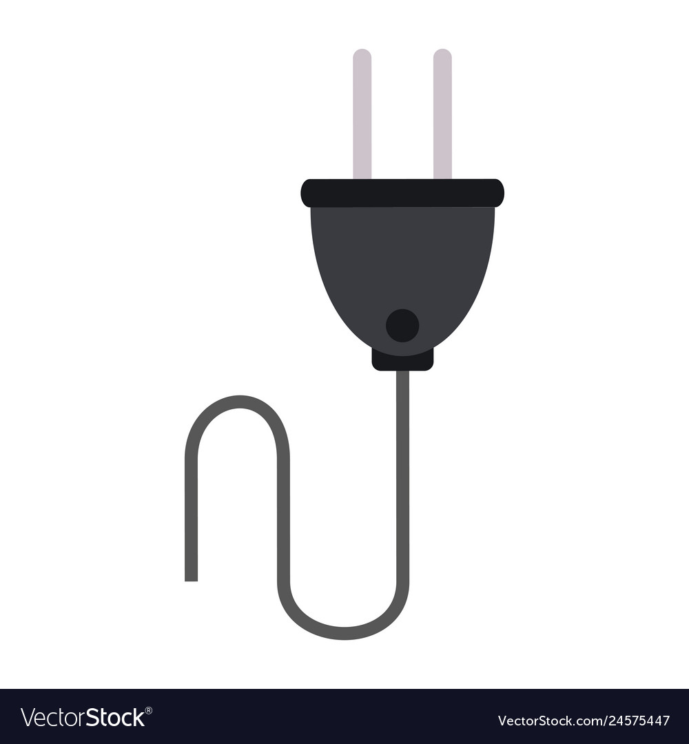 Wire with plug Royalty Free Vector Image - VectorStock
