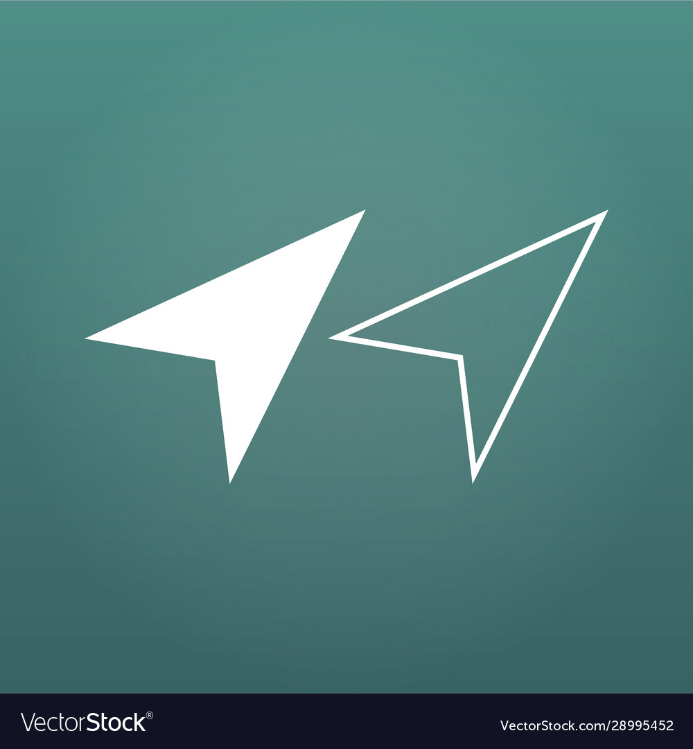 Cursor icon modern design flat style icon Vector Image