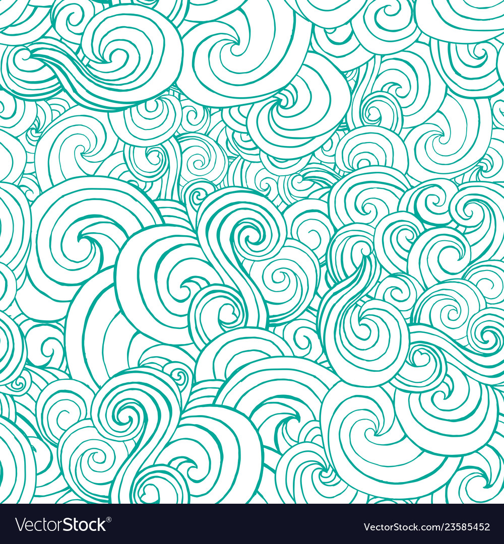 Ocean Wave Pattern Royalty Free Vector Image - VectorStock