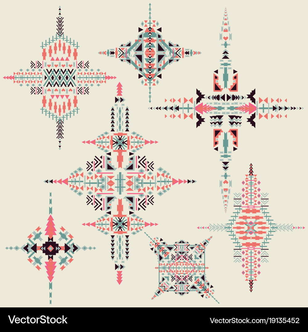 Tribal ethnic ornament aztec decor Royalty Free Vector Image