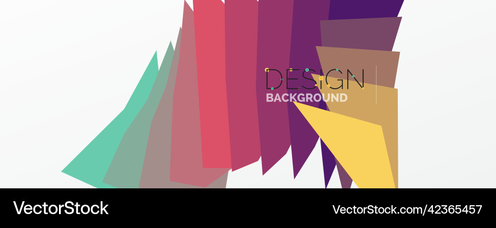 Background colorful shapes template wallpaper Vector Image