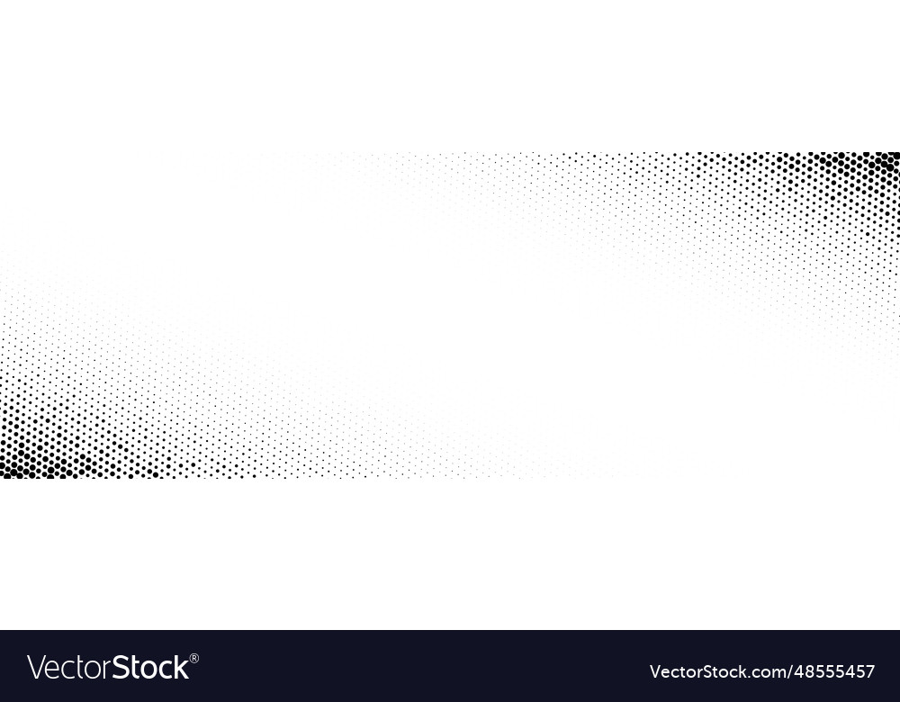 Corner halftone texture dotted gradient pattern Vector Image