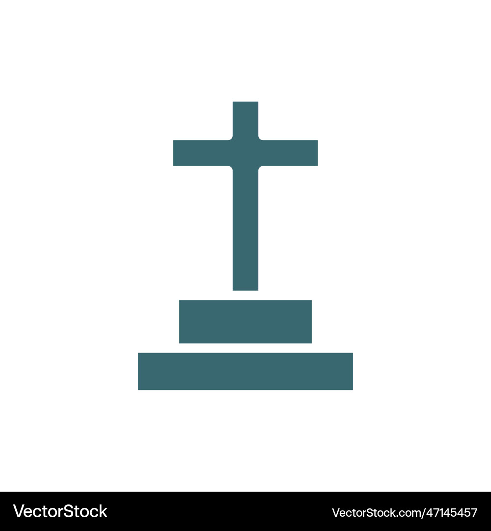 Funeral icon filled icon from insurance Royalty Free Vector