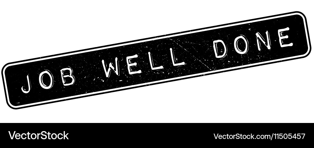 Job Well Done rubber stamp Royalty Free Vector Image