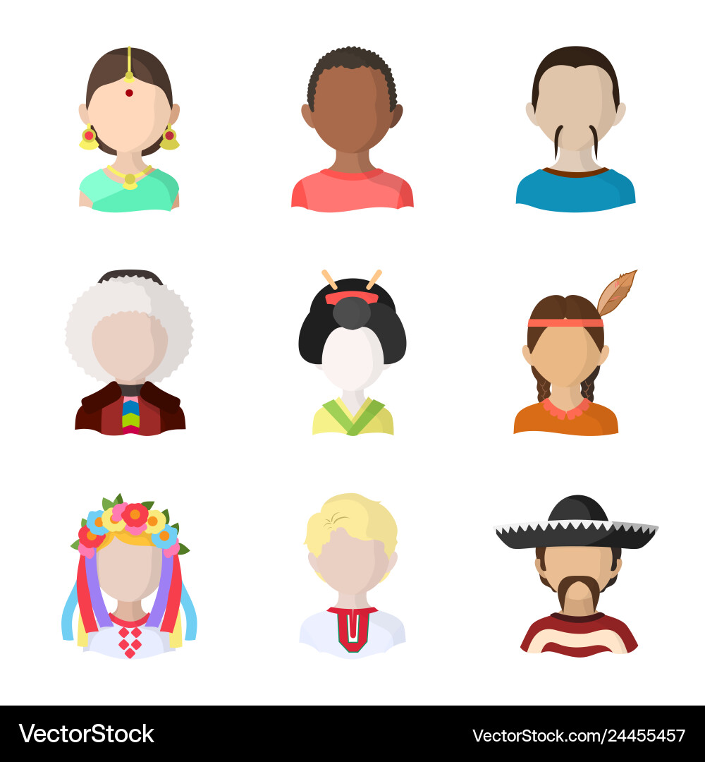 Nation and race symbol Royalty Free Vector Image