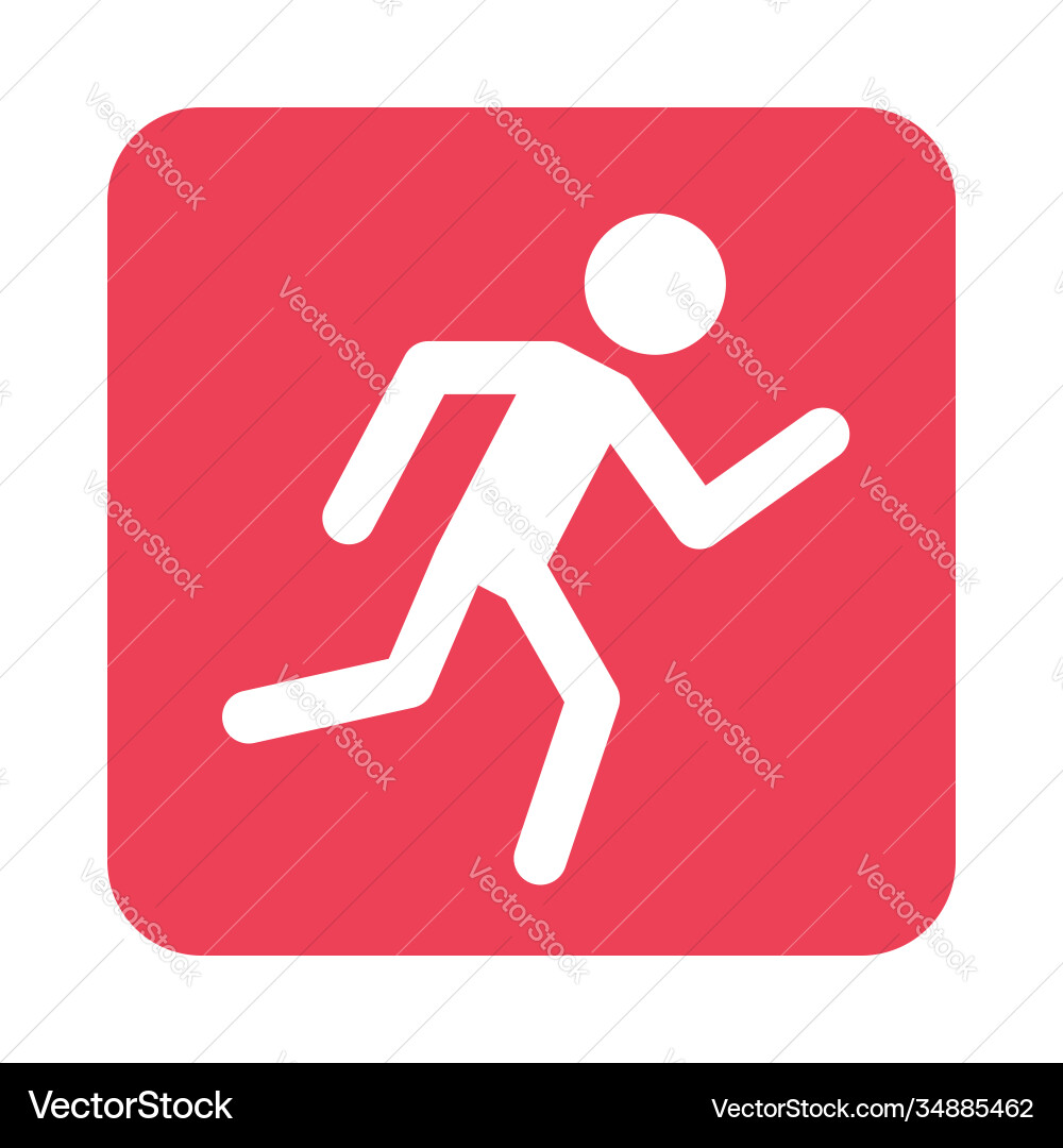 Athlete silhouette symbol on isolated background Vector Image