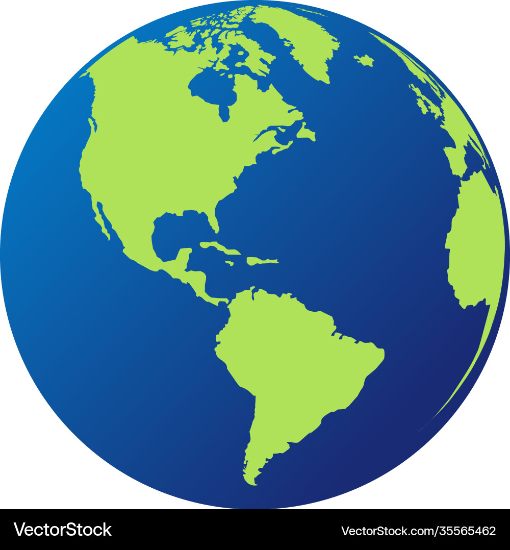 Circle globe world sign symbol icon logo Vector Image