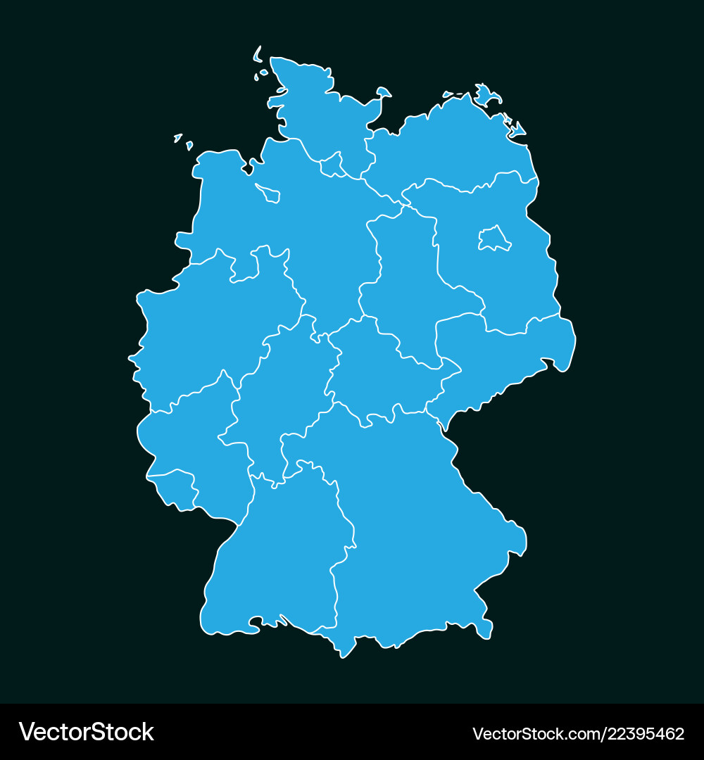 Concept map of germany on dark background Vector Image