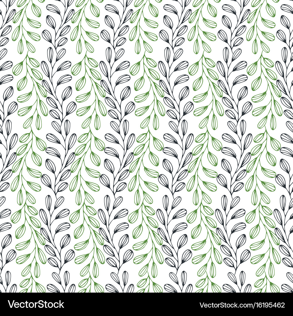 Leaves seamless pattern nature background can be Vector Image