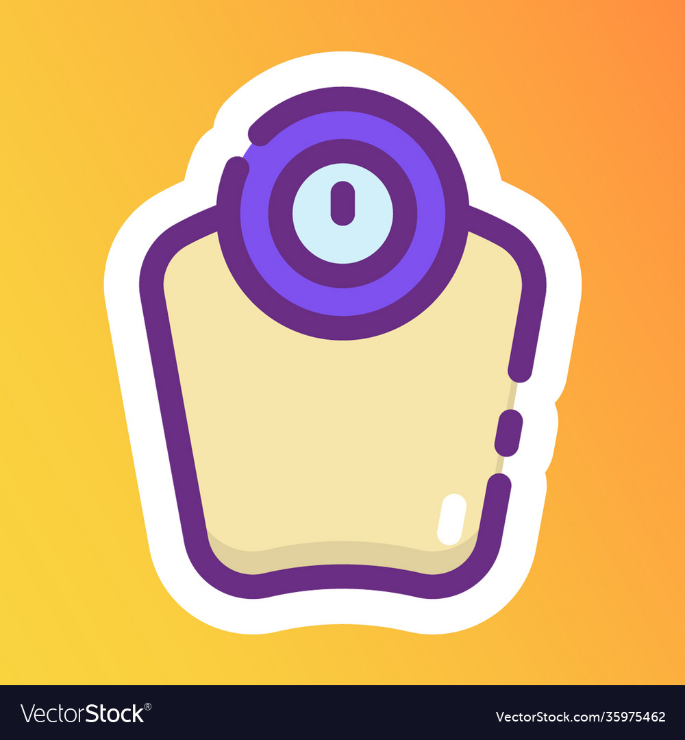 Weight machine Royalty Free Vector Image - VectorStock