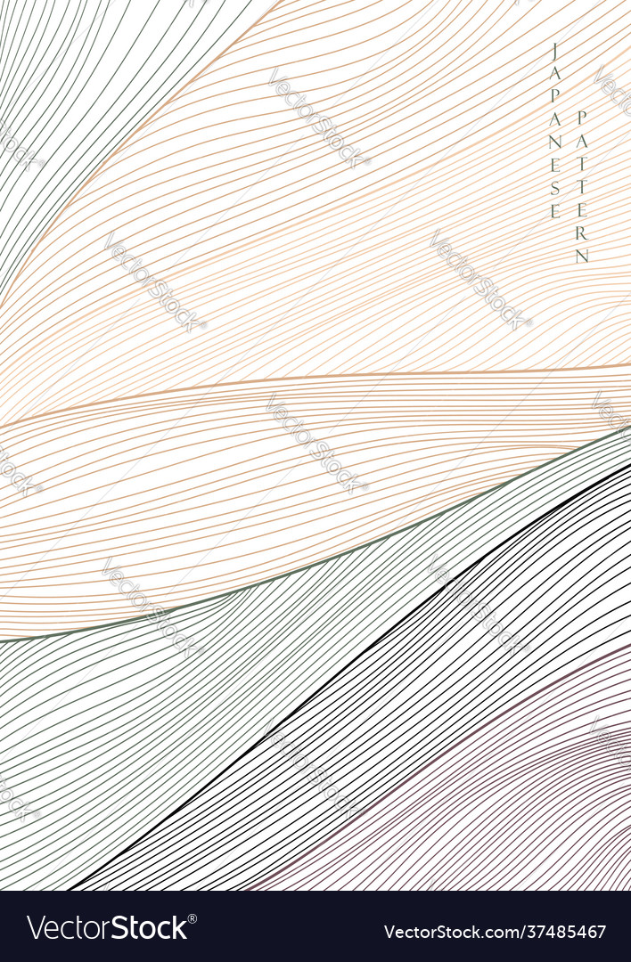 Abstract art background with line pattern and Vector Image