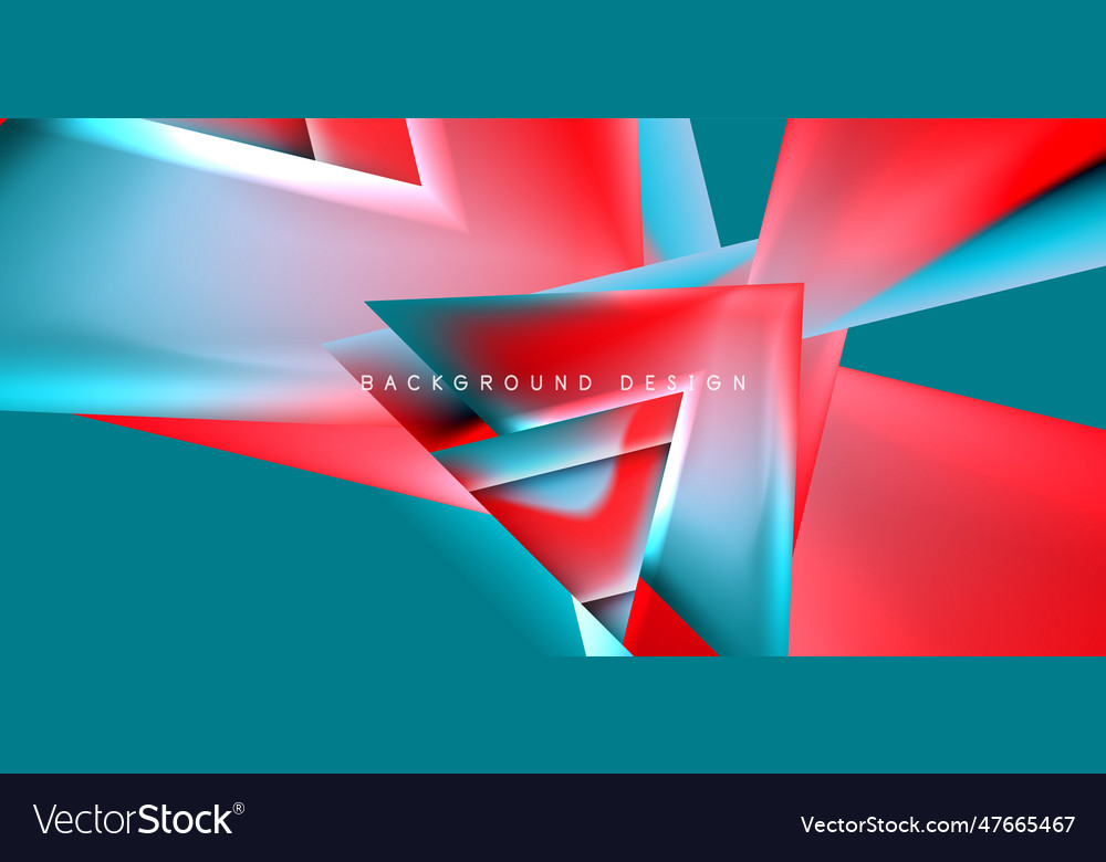 Abstract background with overlapping triangles Vector Image