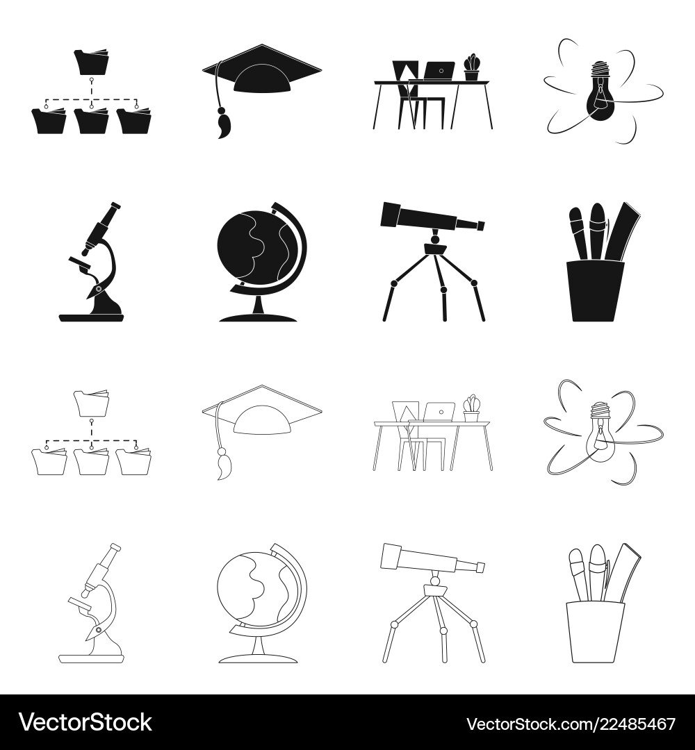 Design of education and learning logo Royalty Free Vector