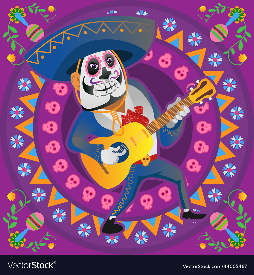 Dia de los muertos day of dead traditional mexican