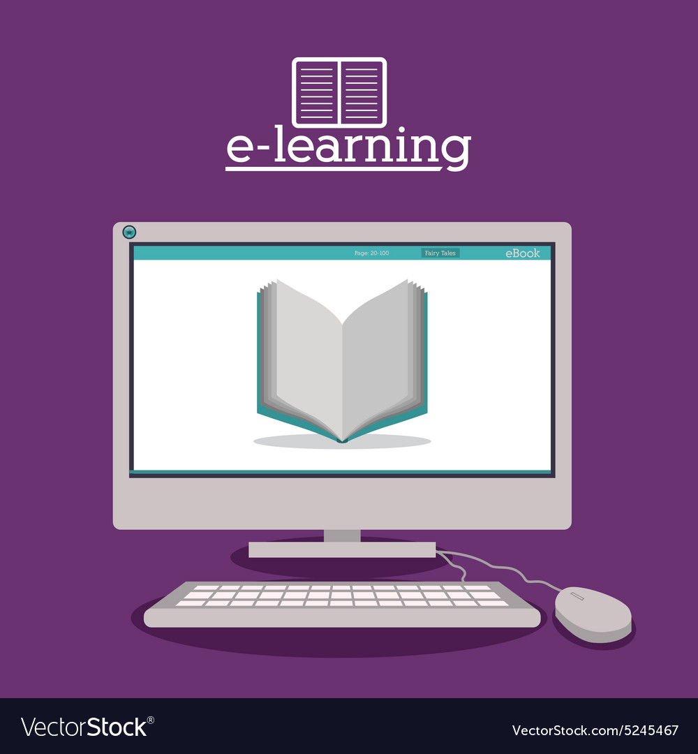 E-learning design Royalty Free Vector Image - VectorStock