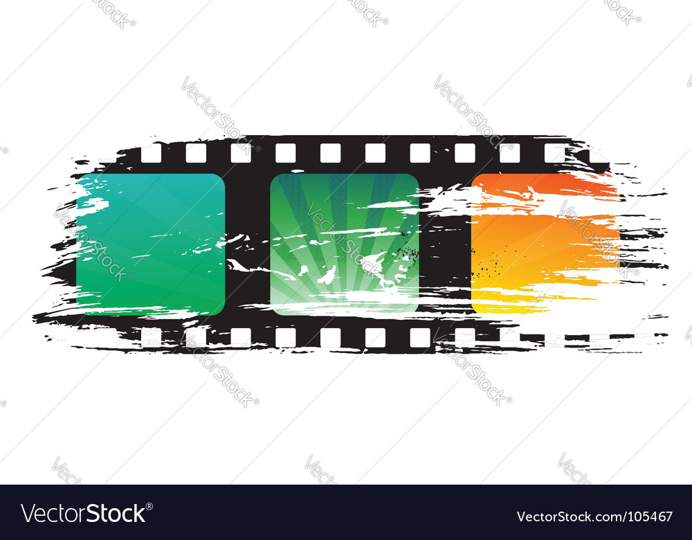 Grunge film Royalty Free Vector Image - VectorStock