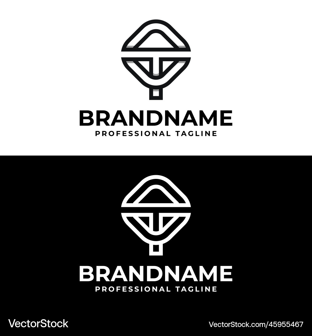 Letter ot or to monogram logo suitable for any Vector Image