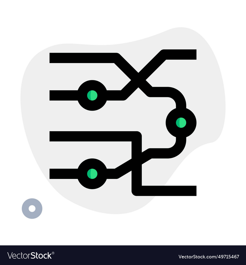 Map showing routes of train system Royalty Free Vector Image
